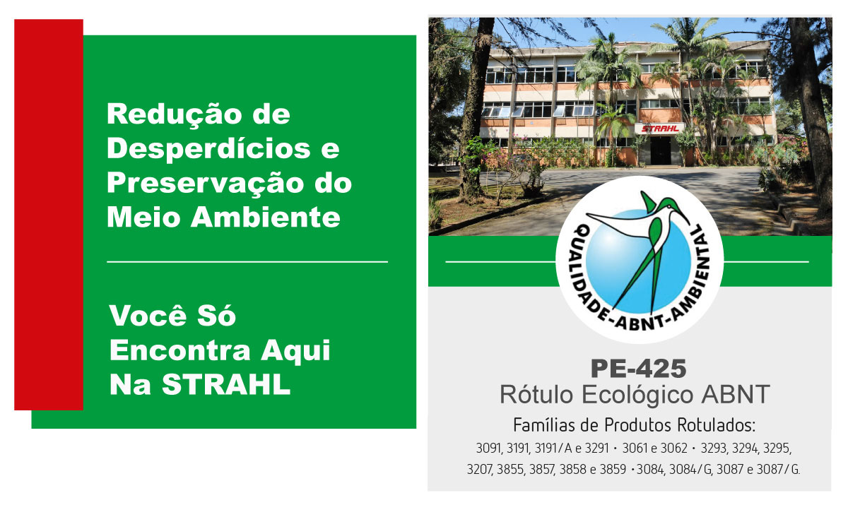 STRAHL Conquista o Rótulo Ecológico ABNT-PE-425 - Blog Strahl